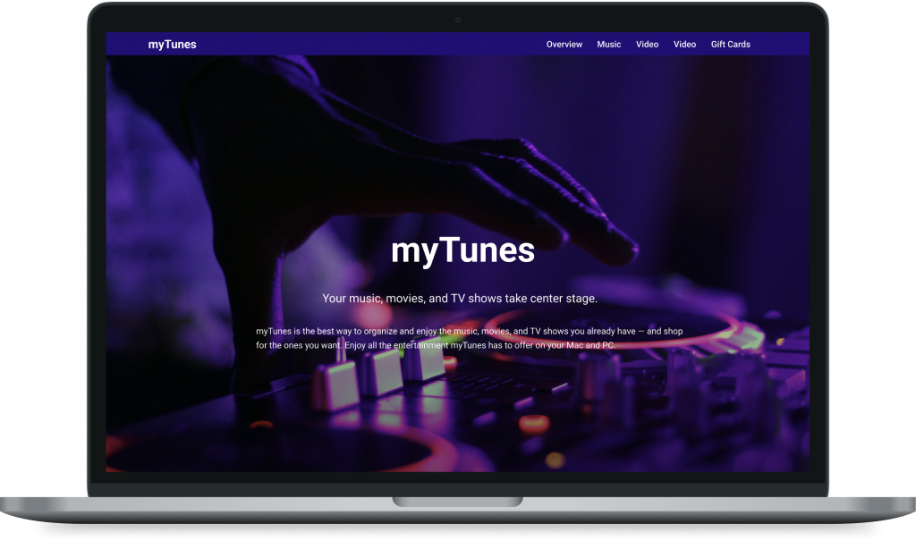 Mytunes website